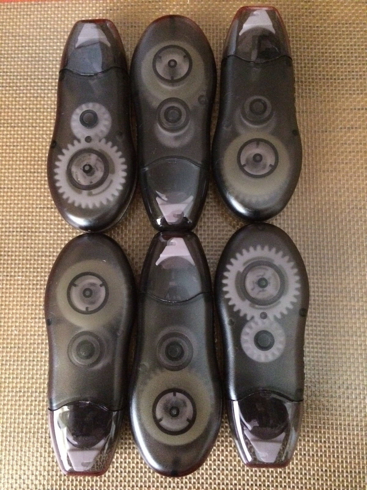 6 x Permanent Double Sided Adhesive Tape Roller Pens - 60 metres ...